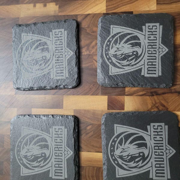 NFL Football Coaster Sets - Set of Four Coasters -4” Slate Coasters ...