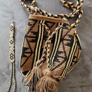 Wayuu Bag Small Size Plain Color Mini Basket Handmade Exclusive ...