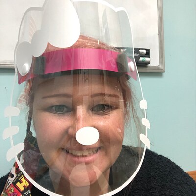 Cat Face Shield Kitty Face Shield Clear Face Shield Cute Face Shield ...