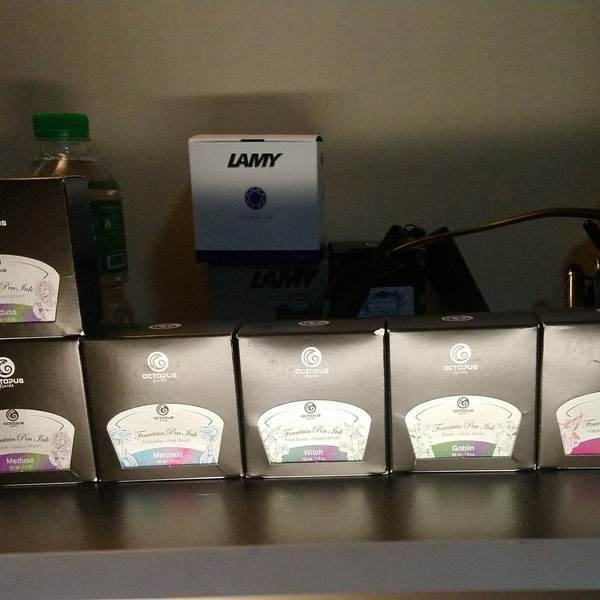 Octopus Document Ink Blue Bottle 30ml, Certified Fountain Pen Ink ...