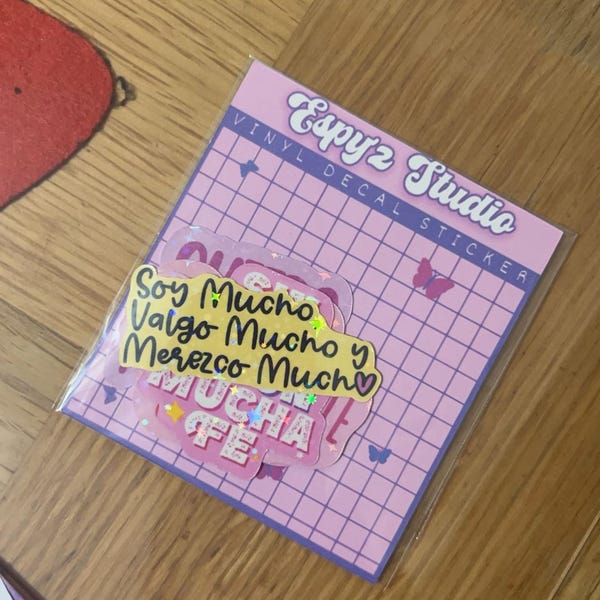 Spanish Affirmation Sticker Set - Holographic - Latina - Si Se Puede ...