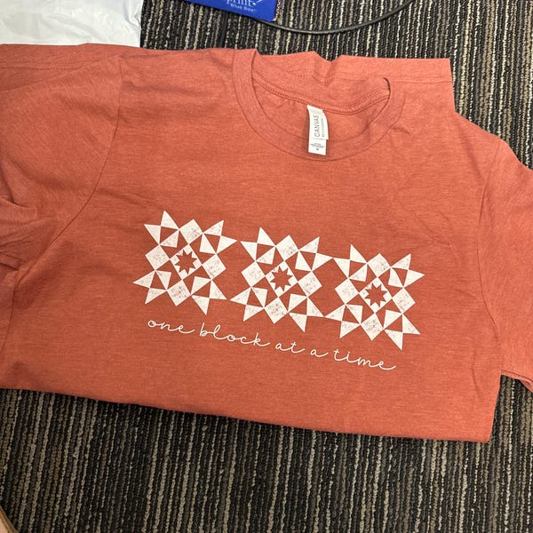 Long Sleeve Quilt Block Shirt for Quilters, Colorful Quilt Block T ...