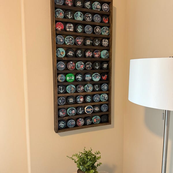 Hockey Puck Display and Storage Shelf: Sizes 6 Pucks to 36 Pucks - Etsy