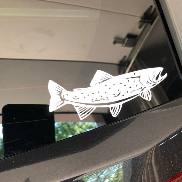 Rainbow Trout Fly Fishing Vinyl Decal 22 Colors 7 Sizes to Choose ...