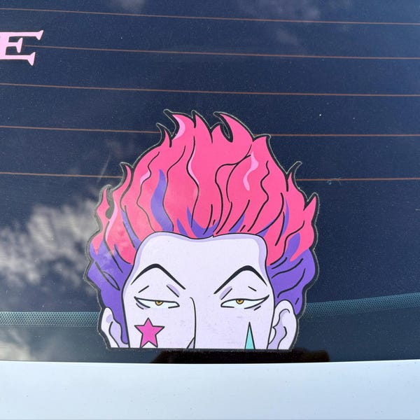 Mischievous Magician Peeking Decal - Shonen Action Fantasy Anime ...