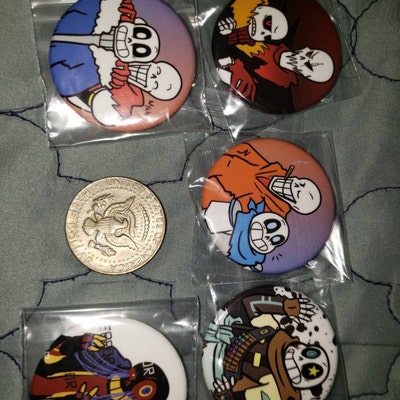 Undertale AU Singular Button one Button - Etsy