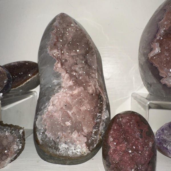 Blue Lace Agate Tower // Polished Crystal Point Natural Banded Stone ...