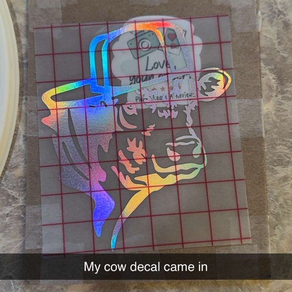 Cow Backwards Hat Decal /truck Decal/car Decal/squatted Truck Decal - Etsy