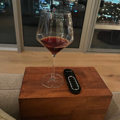 Couch Arm Rest Table With Magazine Stand, Modern Wood Armrest Table ...