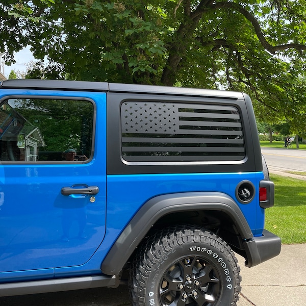 American Flag Rear Window Decals Fit Jeep Wrangler Unlimited Jk Jku Jl ...