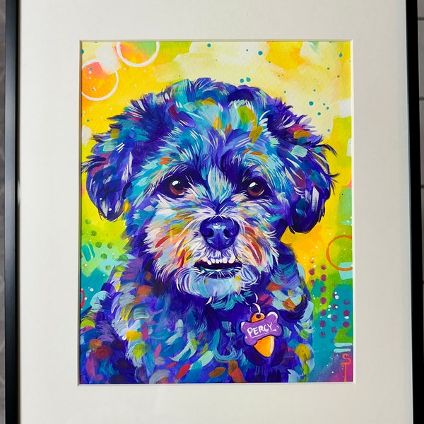 Mini Ideas Colorful Traditional Abstract Painting, Wall and Desk Art ...