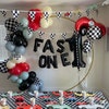 RACE CAR Birthday Fast One Balloons Banner 1st Birthday Party ...