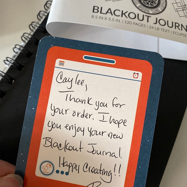 Blackout Journal - Black Paper Journal - Etsy
