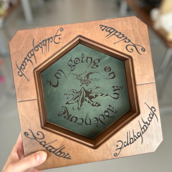 Hexagon Dice Tray Custom Dnd Storage Dice Holder D&D Tablet Holder ...