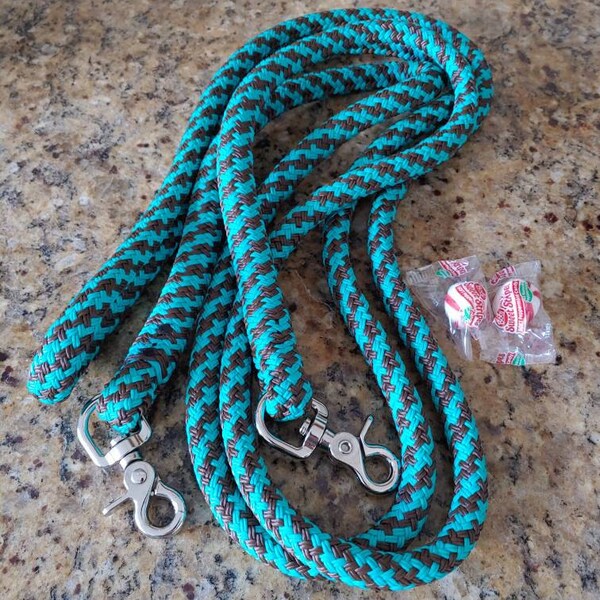 Custom Finesse Loop Reins, Finesse Style Yacht Rope Reins, Rope Reins ...