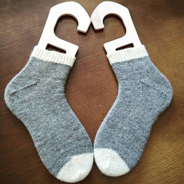 Pair (x2) Socks Blockers Wooden Socks Blockers Knitting Gift Idea ...