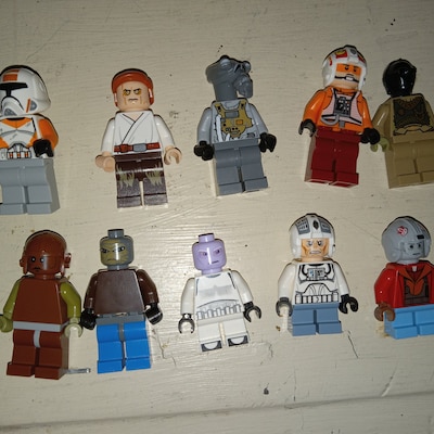 Lego Minifigure Lot of 50 Multi Colored Heads Male Female Mixed Bulk ...