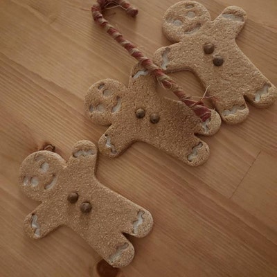 Primitive Rustic Farmhouse Faux Gingerbread Men Cookieschristmas Tiered ...
