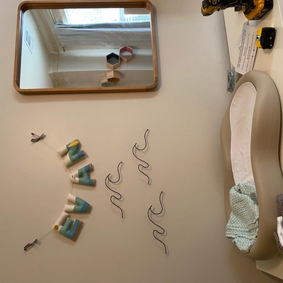 Wave Sign, Wire Wall Art, Ocean Wave Decor, Surf Wall Art, Nautical ...