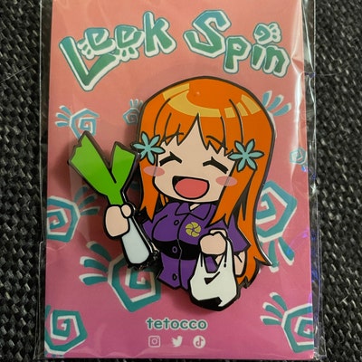 Leek Spin Rotating Enamel Pin - Etsy