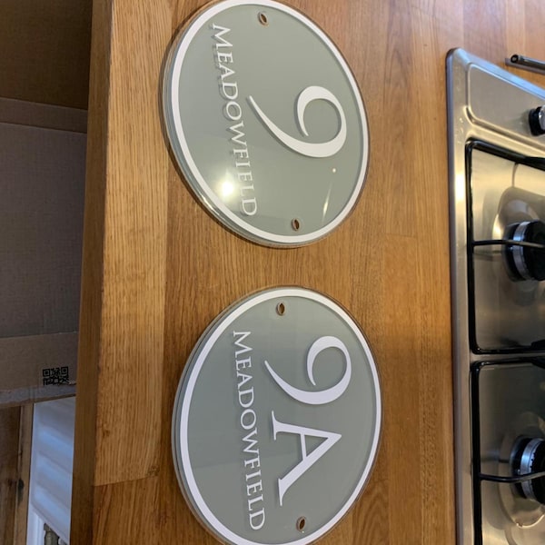 Traditional House Number Signs & Address Plaques in Sage Green - Etsy UK