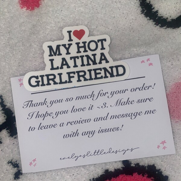 WATERPROOF CUSTOM I Love Sticker - Etsy