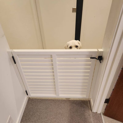 Mid Century Modern Gate Dog Gate Pet Security Gate Wooden Security Gate ...