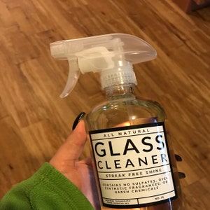 Glass Cleaner Label - Etsy
