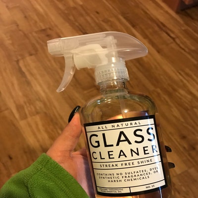 Glass Cleaner Label - Etsy