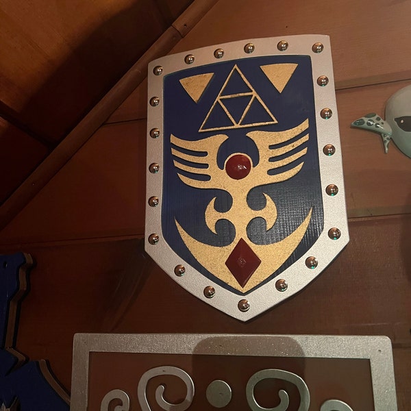 Magical Shield Plaque From Legend of Zelda .... Handmade From Pine ...