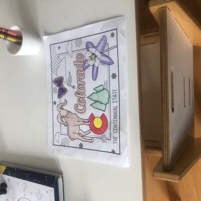 VIRGINIA Coloring Page With State Facts Printable United States of ...