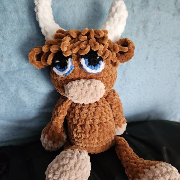 Crochet Highland Cow Pattern- Highland Cow Amigurumi, Highland Cow ...