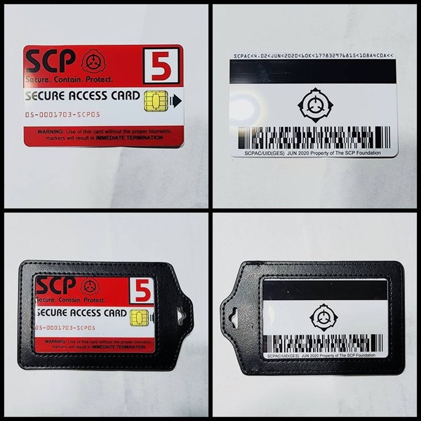 SCP Foundation Key Cards - Containment Breach (current) Version - Etsy