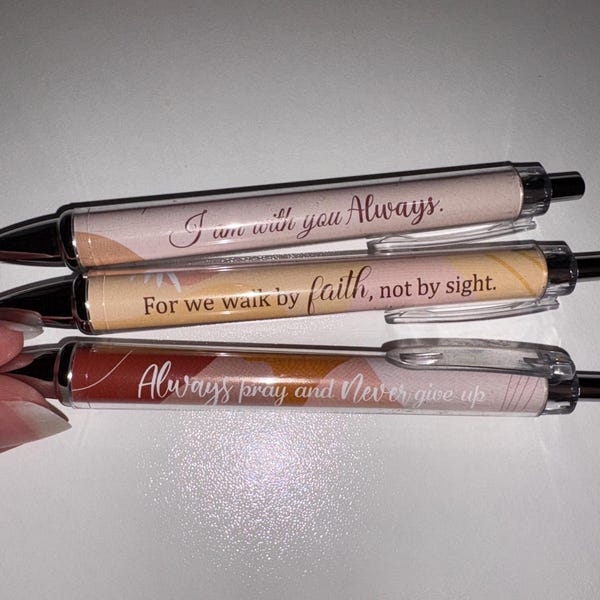 Scripture Pens, Gift Set, Christian Ballpoint Pen Set, Pens for ...