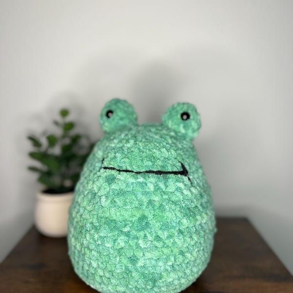 Crochet Frog Pattern Jumbo Frog Pillow Amigurumi PDF Stuffed Animal ...
