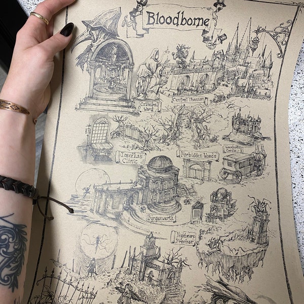 Map of Bloodborne - Etsy Canada