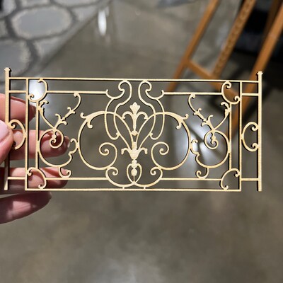 SVG Dollhouse Decorative Railing 1:12 Scale. Dollhouse Decorative ...