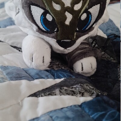 Custom Fanart Wolf Link Plushie Beanie, Legend, Inspired Plushie, Made ...