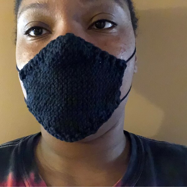 Easy Face Mask Knitting PATTERN, Have A Nice Day SMILE Mask, Knit Mask ...