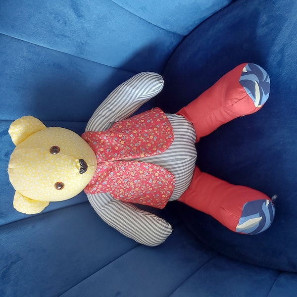 Memory Bear Easy 18" Sewing Pattern Simple Bear Pattern Sewing Pattern ...