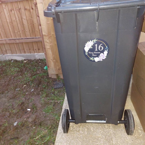 2x Sheets Beach Wheelie Bin Sticker Dustbin Sticker Self Adhesive ...