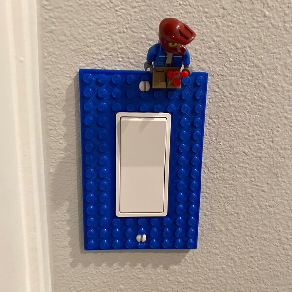 Standard & Oversize Sizes: Building Block Light Switch Cover Plate ...