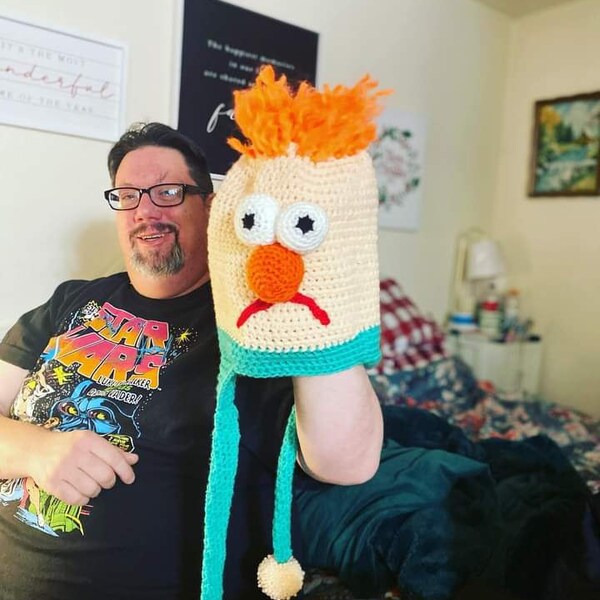 Muppets Beaker Hat (crochet), Meep Meep, Beeker - Etsy