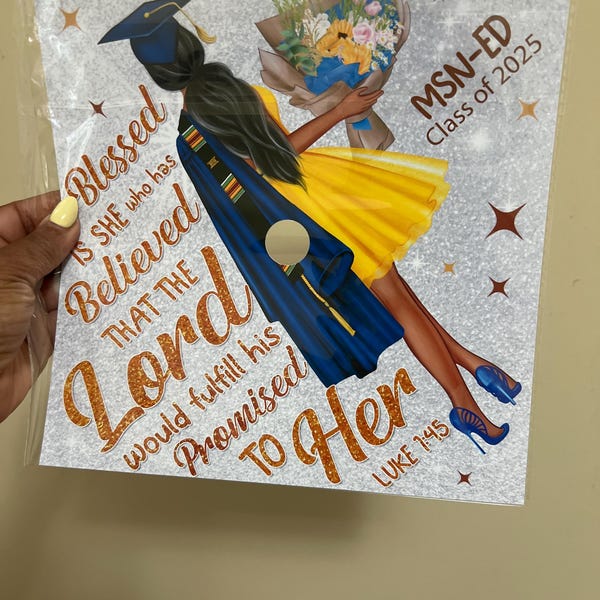 Custom God Bible Verse Graduation Cap Topper, Personalized Christian ...