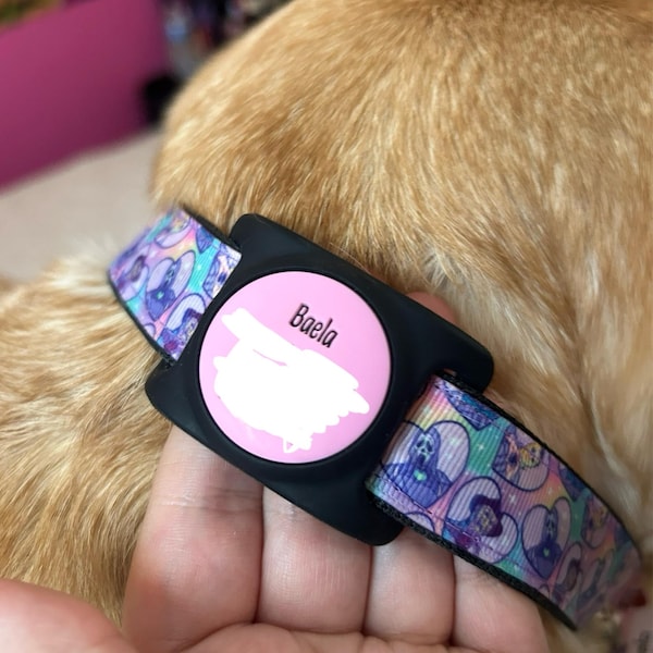 Gotags AirTag Dog Collar Holder, Personalized Engraved AirTag Dog Tag ...