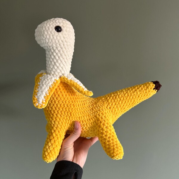 Bananasaurus Dinosaur NO SEW Crochet Pattern - Etsy
