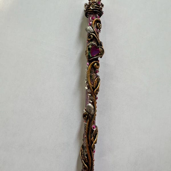 Fluorite Magic Wand Pen, Green Pencil, Polymer Clay, Fairy Magic Pen - Etsy