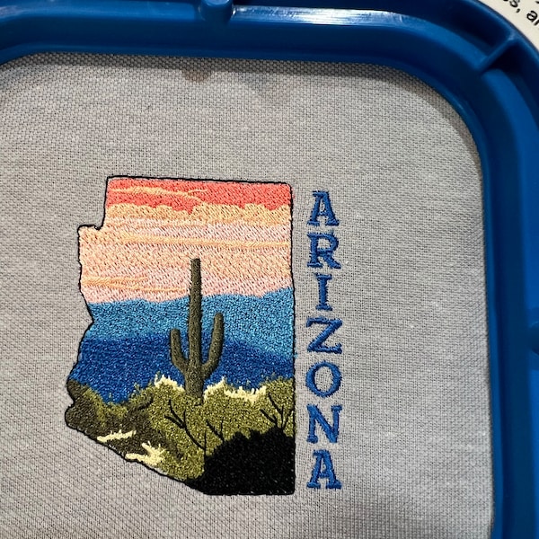 Arizona - Machine Embroidery Design - Etsy