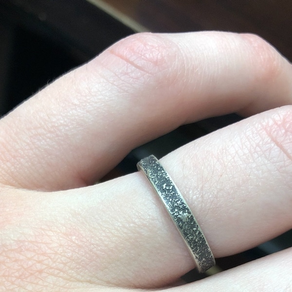 Wedding Ring Set: Rustic Wedding Bands, Matching Rings for Couples ...
