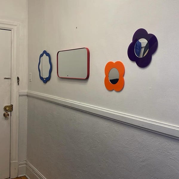 PLATFORM MIRROR HANGING - 'boogie Shoe Wall Art' - 70s Glam Rock Disco ...